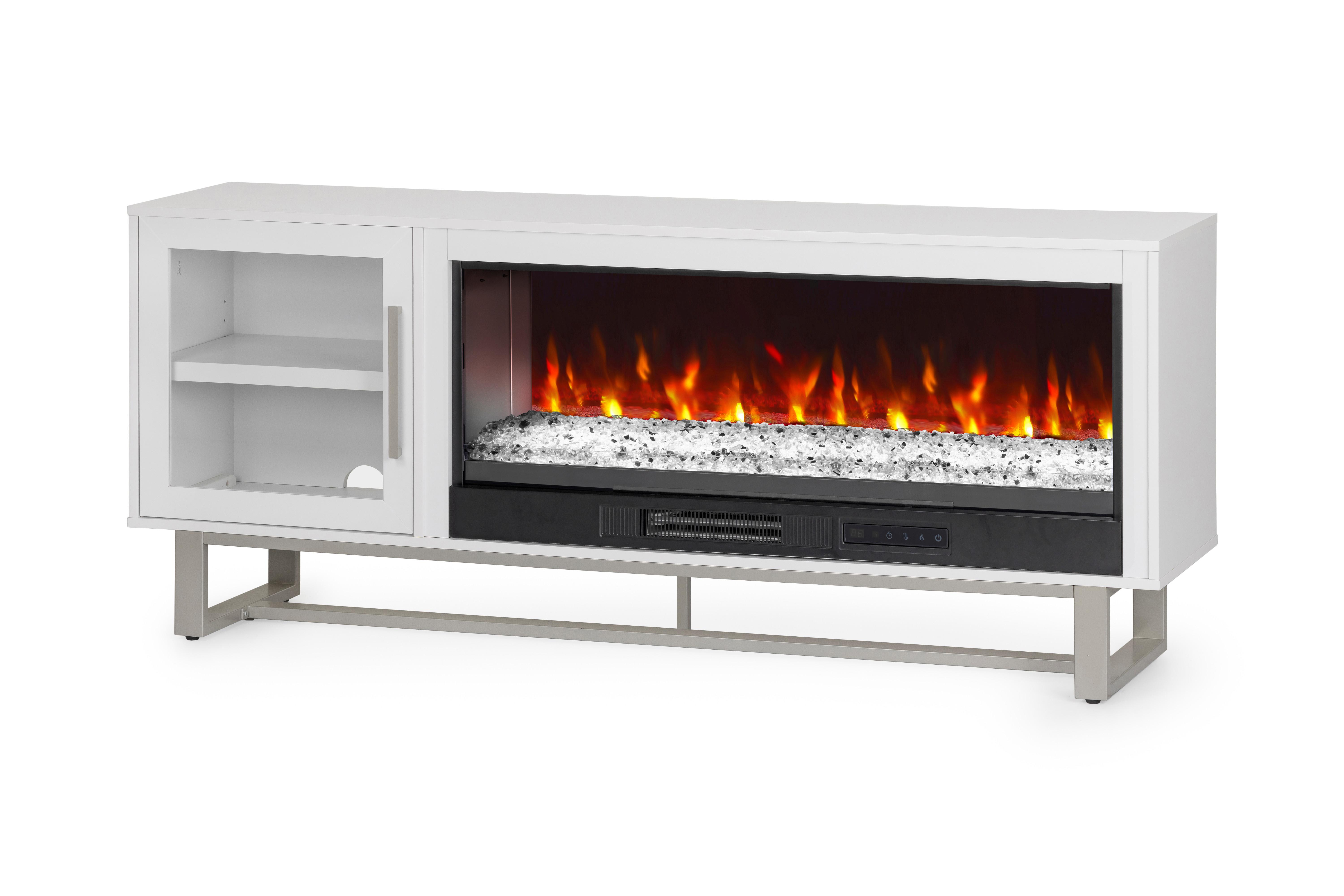 Aarons fireplace tv stand store